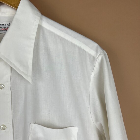 Vintage Mens Size XL 46 inch Chest White Button Up Dr… - Gem