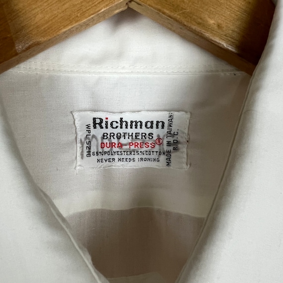 Vintage Mens Size XL 46 inch Chest White Button Up Dr… - Gem