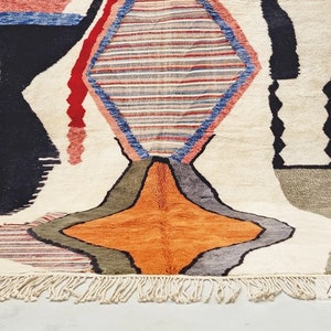 Unique HANDMADE MRIRT RUG, Moroccan High Quality Wool Rug, Hand-woven ...