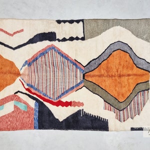 Unique HANDMADE MRIRT RUG, Moroccan High Quality Wool Rug, Hand-woven ...