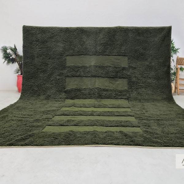 Dark Green Rug - Etsy