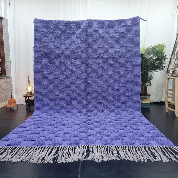 Purple Checkerboard Rug - Etsy