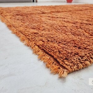 RICH Handmade Brown CARPET, Authentic Woven Moroccan Rug 6x9, VINTAGE ...