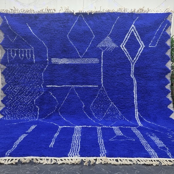 Blue Moroccan Rug - Etsy