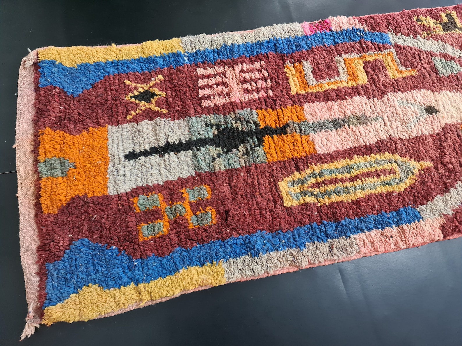 Artistic Moroccan Rug Moroccan Runner Rug Tribal Wool | Etsy