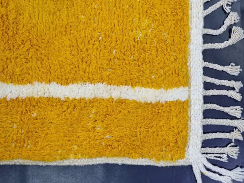 SPECTACULAR WOOL RUG for Your Living Room, Moroccan Mustard Rug ...