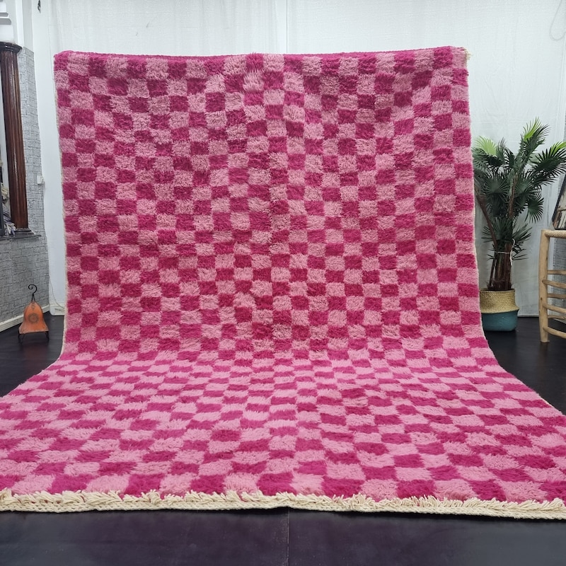 Checkered Rug - Etsy