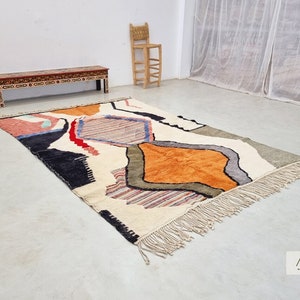 Unique HANDMADE MRIRT RUG, Moroccan High Quality Wool Rug, Hand-woven ...