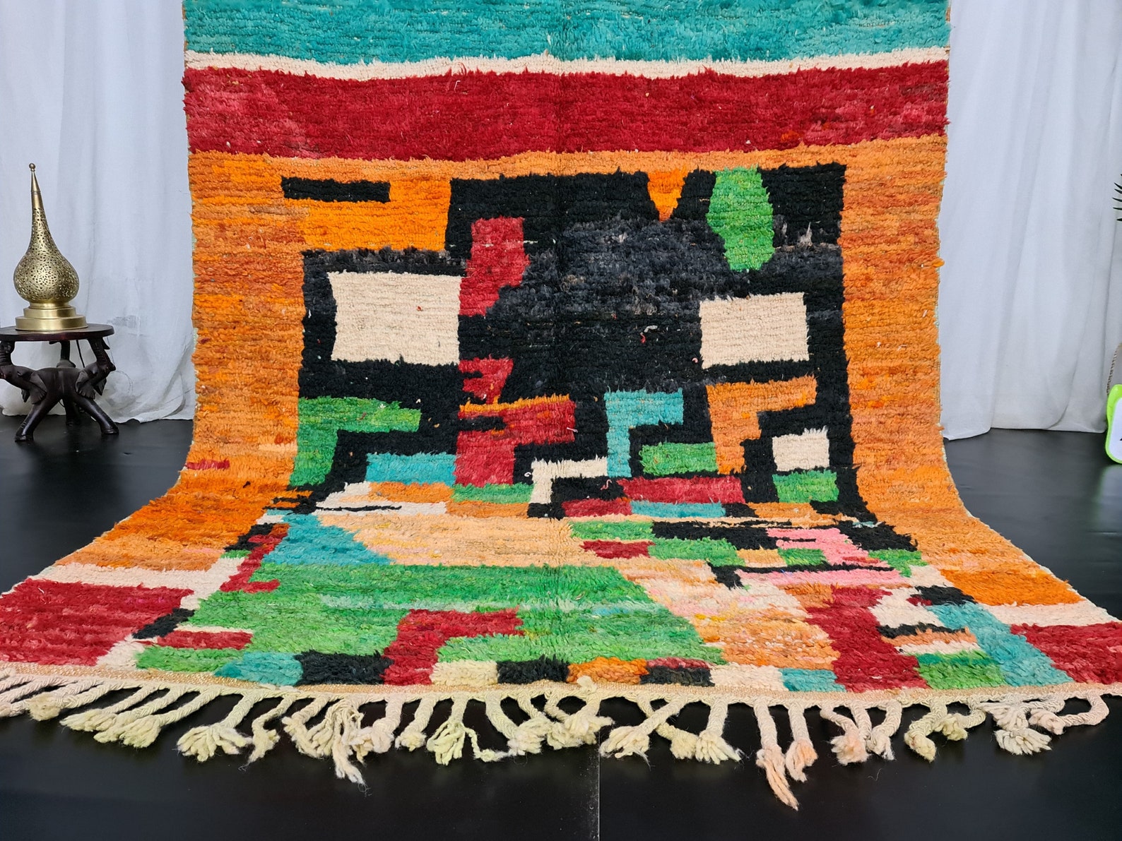 Tapis artistique marocain tapis de laine Boujaad tapis - Etsy France