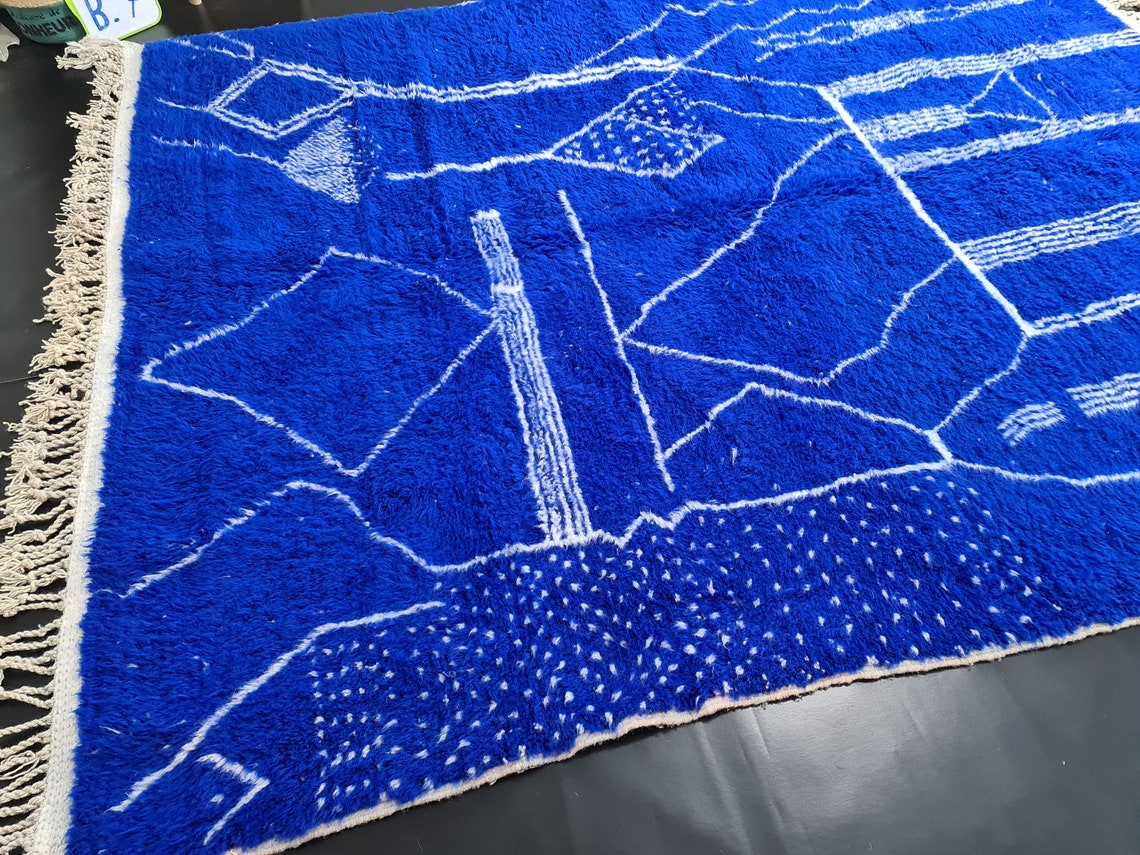 BLUE OCEAN RUG Amazing Abstract Area Rug for Your Living - Etsy