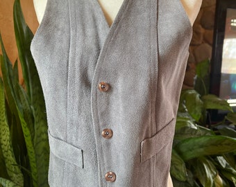 Grey Vest - Etsy