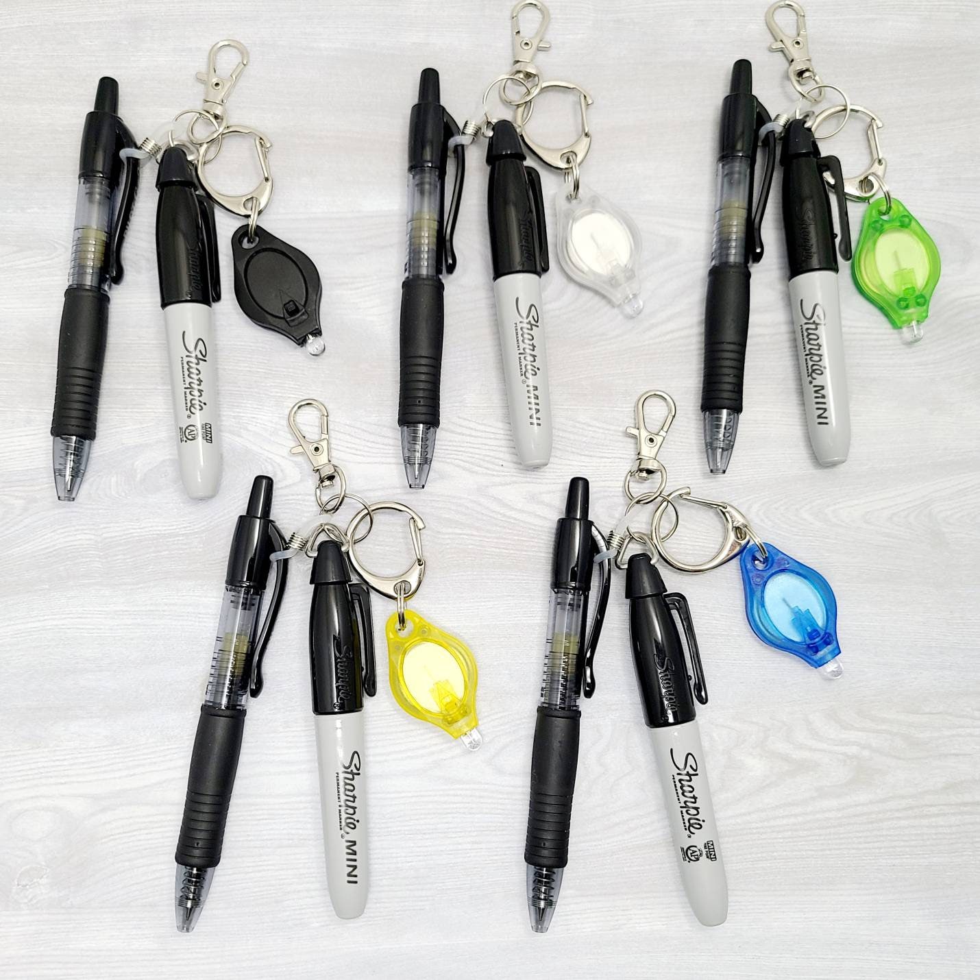 Badge Reel Accessories, Mini Pen, Keychain, Mini Marker, Mini Light ...