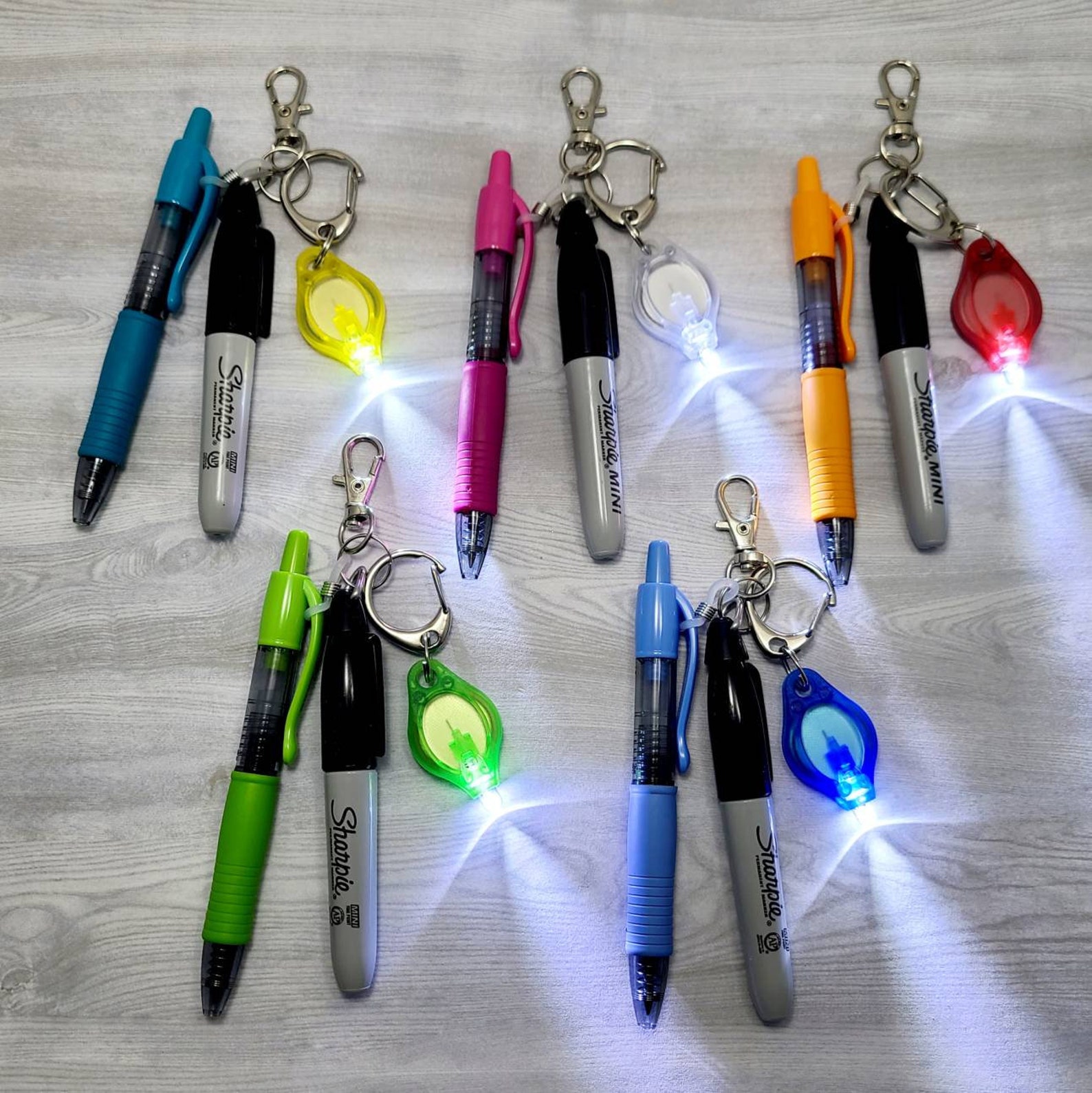 Badge Reel Accessories, Mini Pen, Keychain, Mini Marker, Mini Light ...