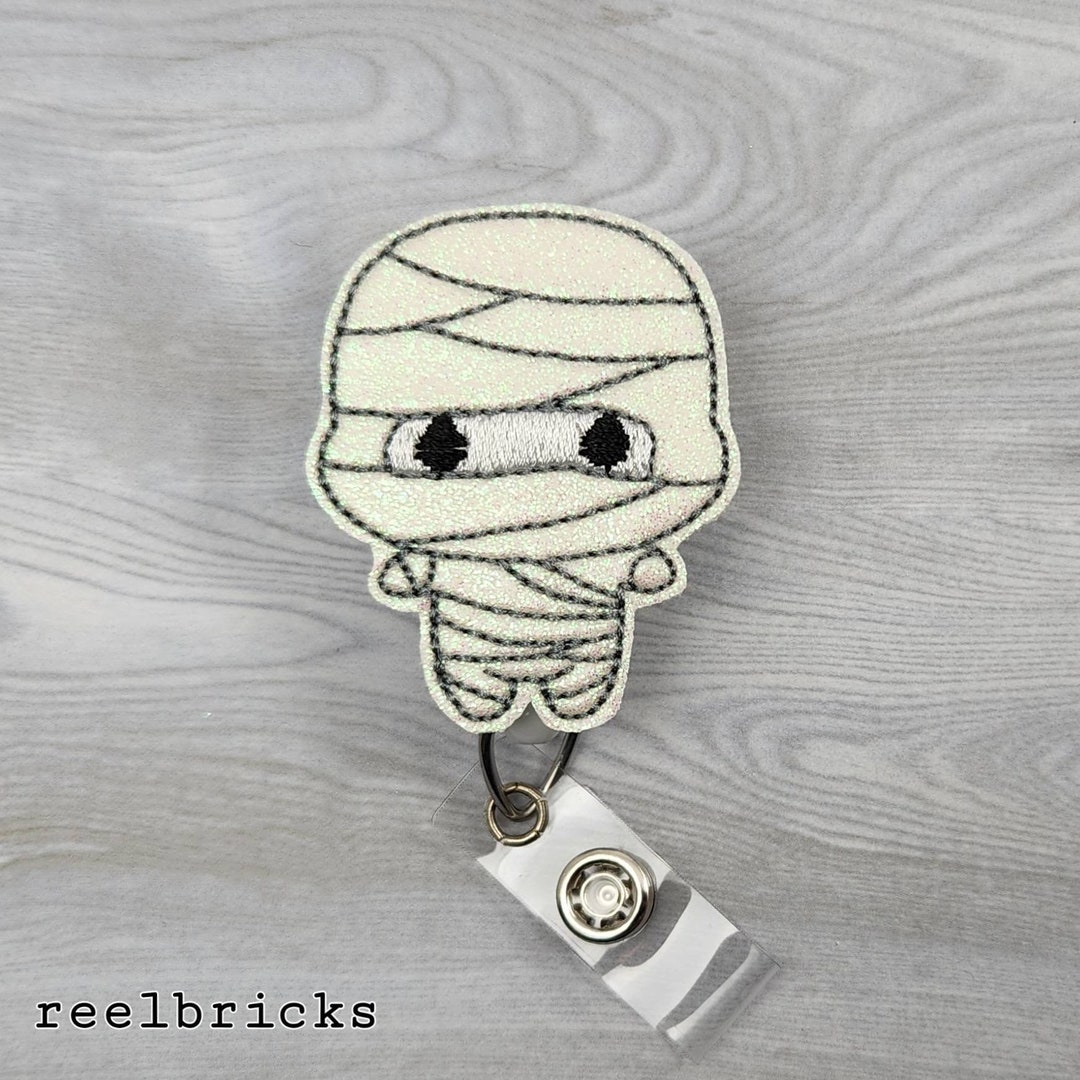 Mummy Halloween Glitter Feltie Nurse Embellishment Feltie Nurse Badge ...