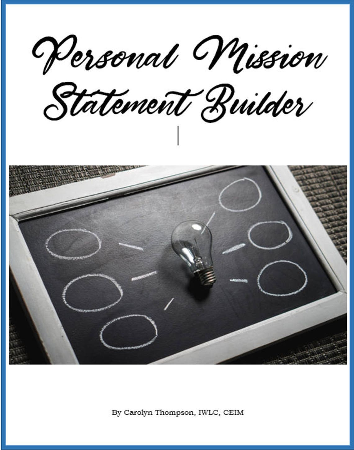 Personal Mission Statement Builder -digital Download Printable - Etsy UK