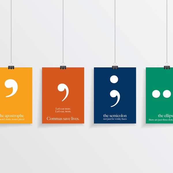 Punctuation Poster - Etsy