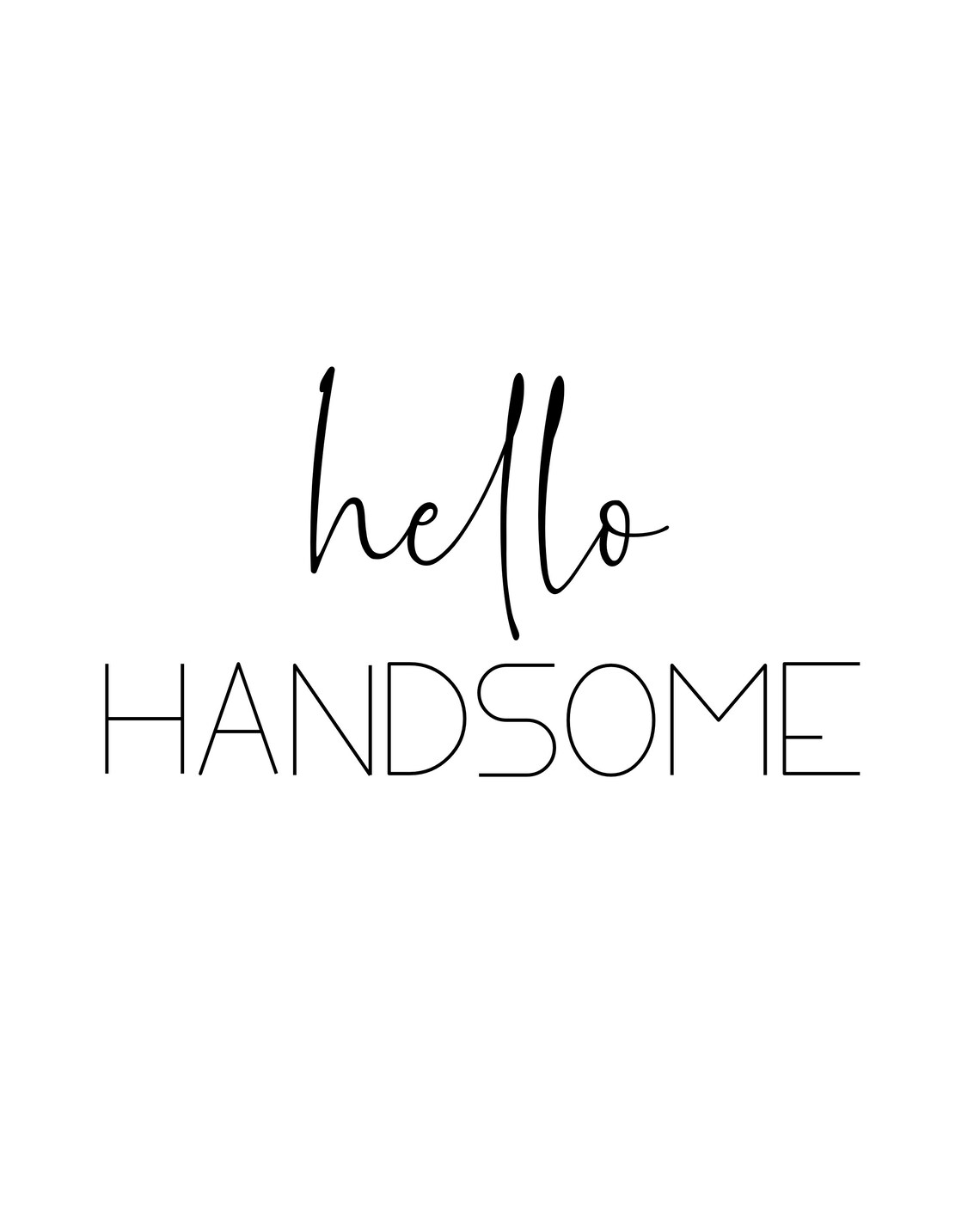 Hello Handsome. Morning Gorgeous Set | Etsy