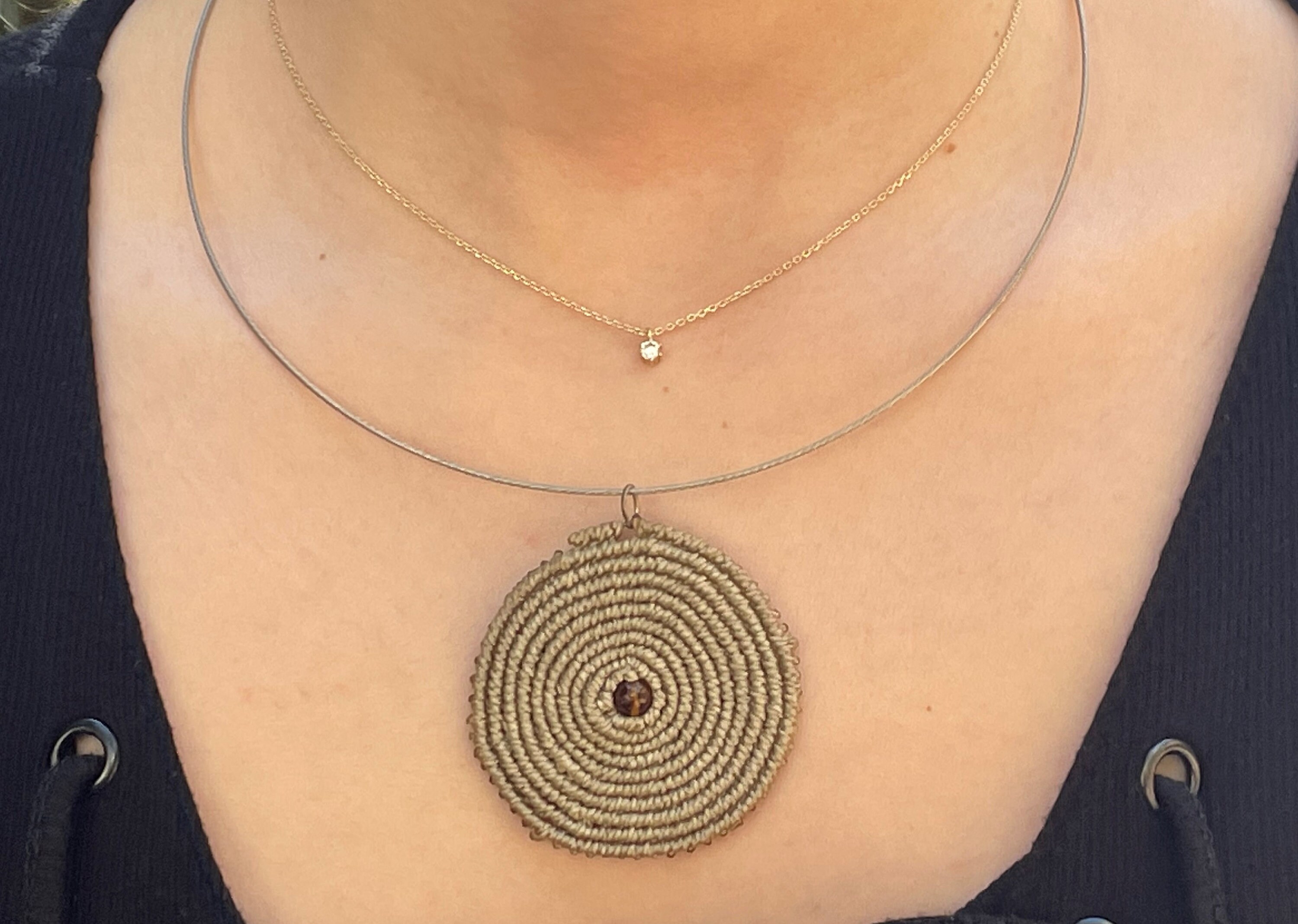 COLLAR MACRAME - Etsy España