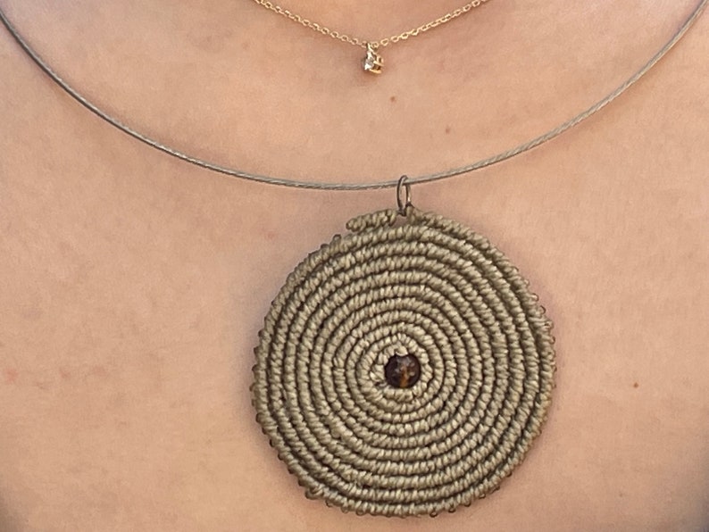 COLLAR MACRAME - Etsy España