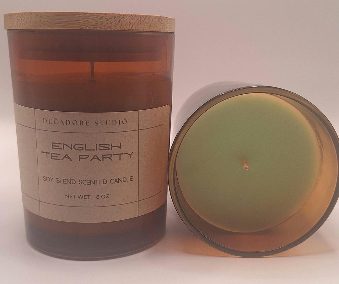 English Tea Party Scented Candle - Etsy