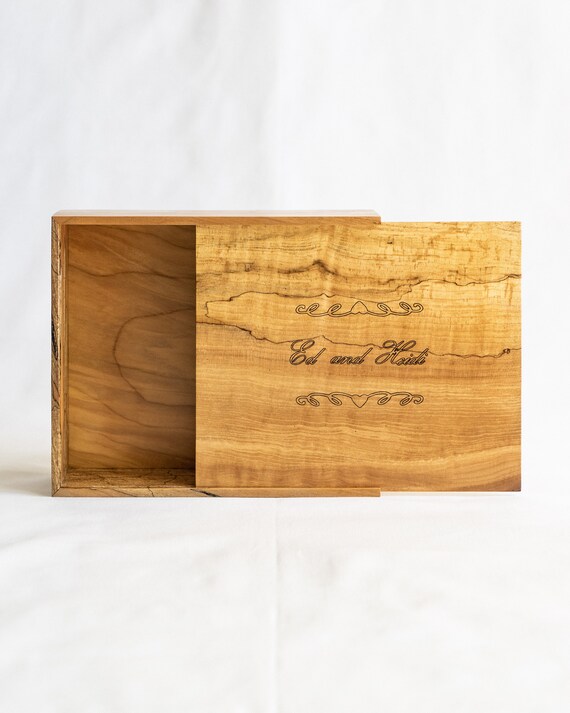 Wooden Memory Box/keepsake Box/wood Box With Lid/wood Box With - Etsy ...