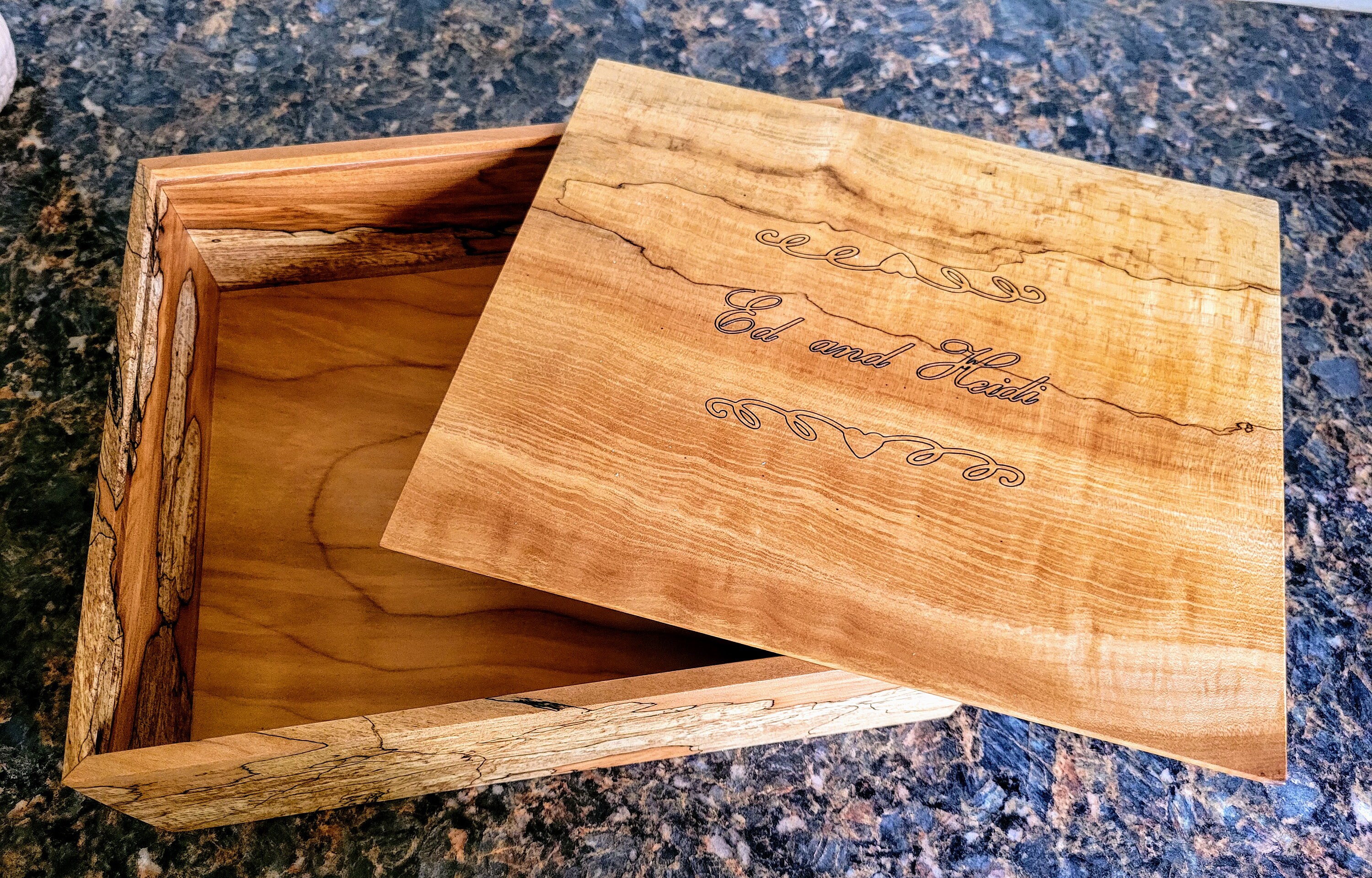 Wooden Memory Box/keepsake Box/wood Box With Lid/wood Box With - Etsy ...