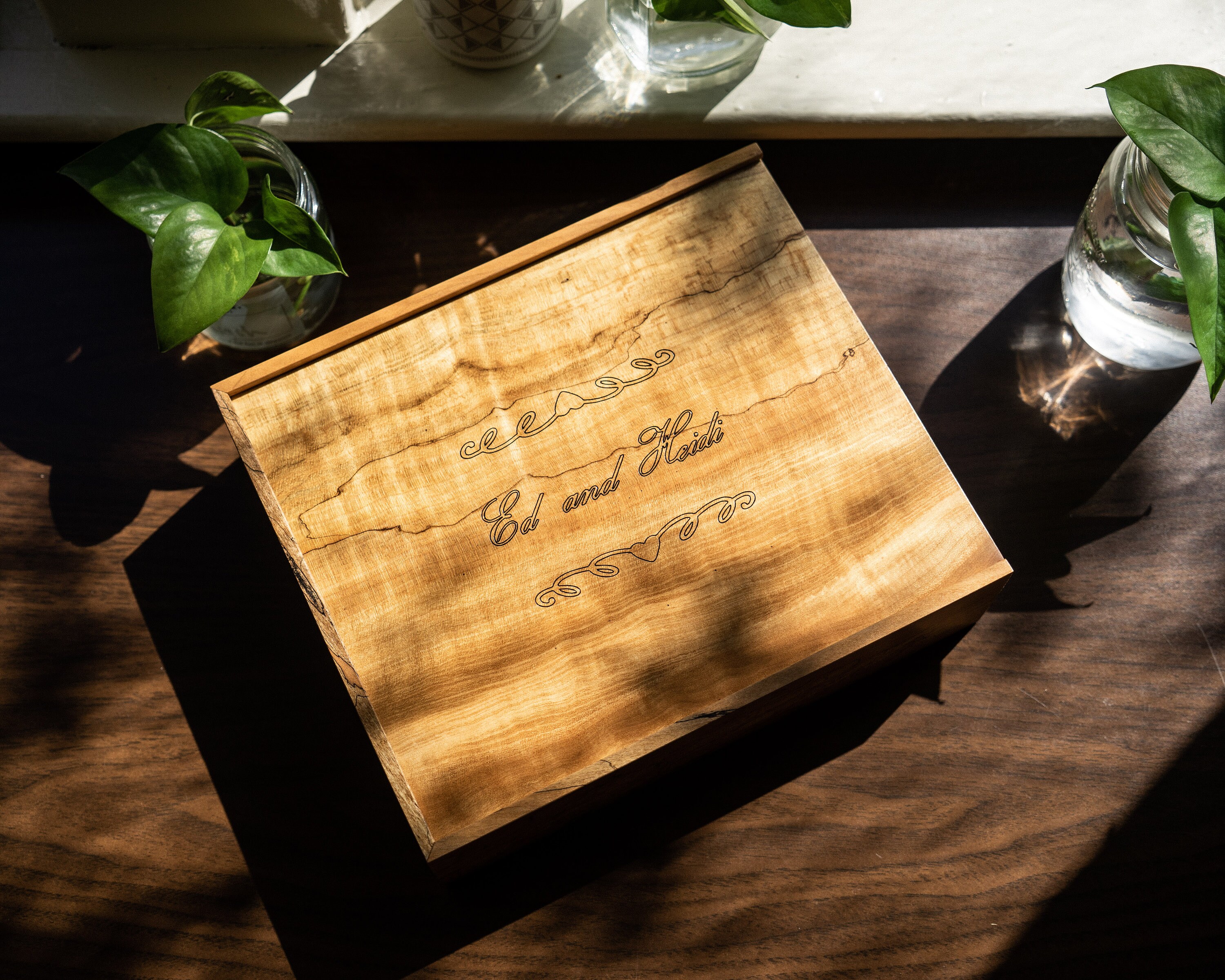 Wooden Memory Box/keepsake Box/wood Box With Lid/wood Box With - Etsy ...
