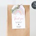 Editable Rainbow Baby Shower Favor Tag, Boho Rainbow Baby Shower Gift ...