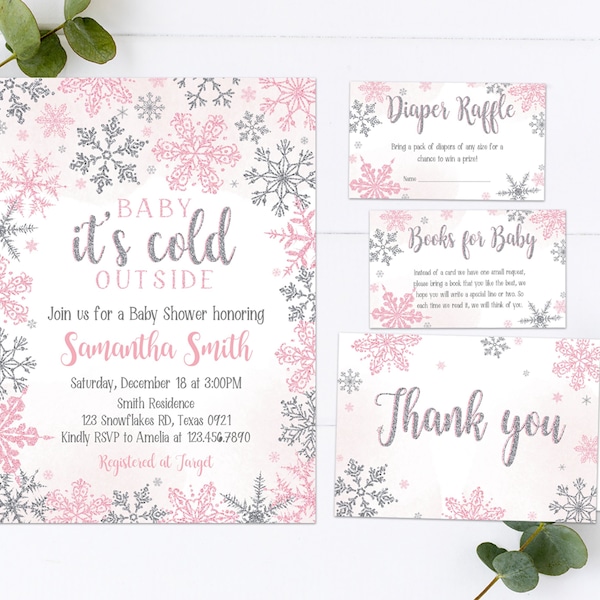 Baby Its Cold Outside Baby Shower Invitation - Etsy
