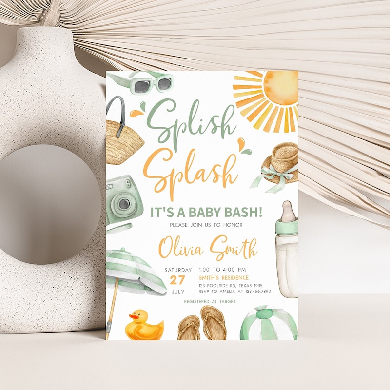 Pool Baby Shower - Etsy