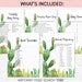 Cactus Baby Shower Games Bundle Succulent Baby Shower Game Pack Rustic ...