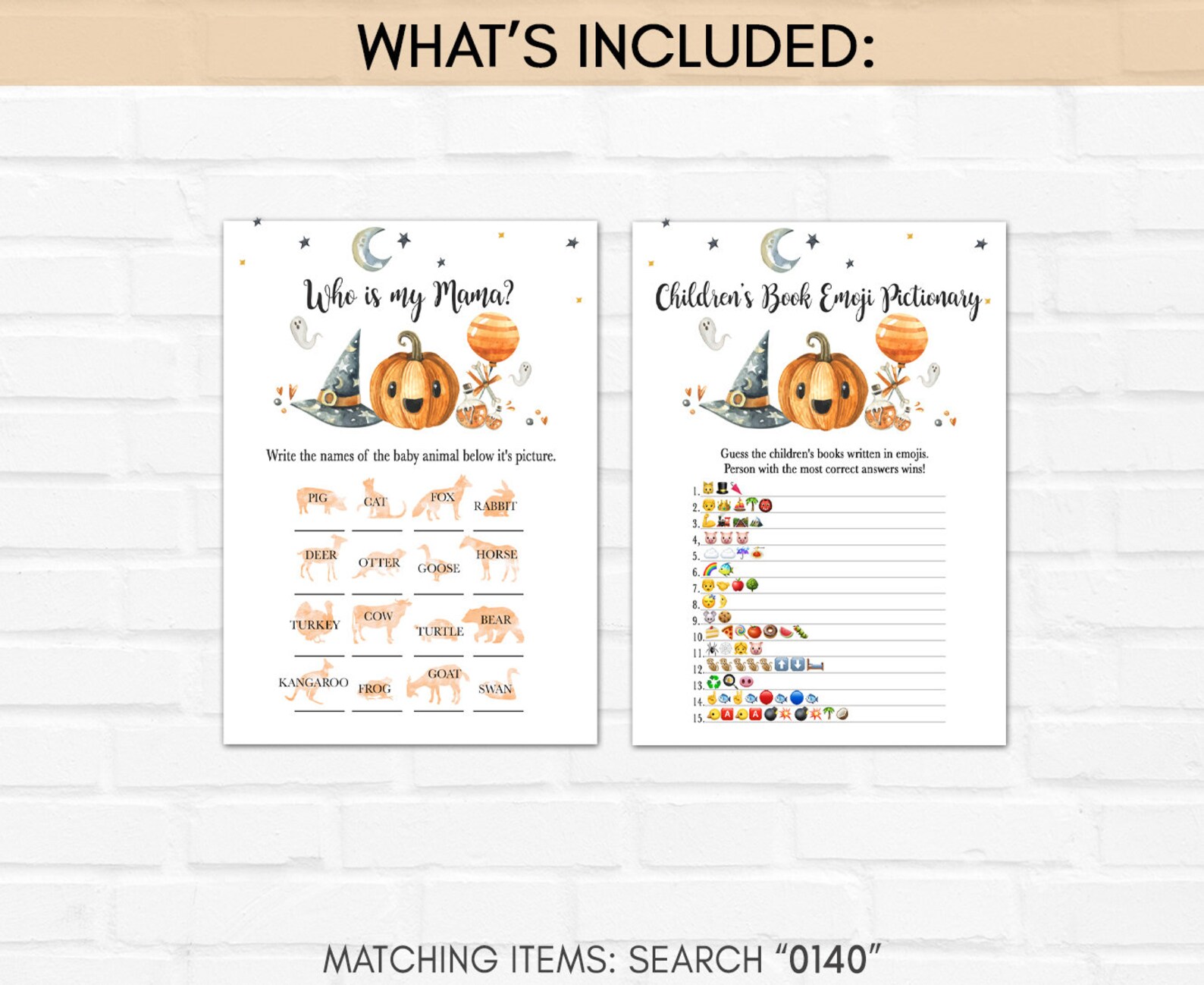 Halloween Baby Shower Games A Little Boo Baby Shower Games - Etsy