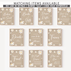 Don't Say Baby Sign Daisy Baby Shower, Daisy Flower Boho Baby Shower ...