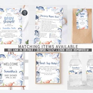 Under the Sea Baby Shower Games Ocean Baby Shower Game Pack - Etsy