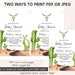 Editable Bull Skull Baby Shower Invitation Southwestern Cactus Baby ...
