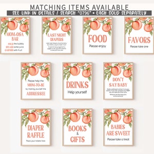 Babies Are Sweet Signs Peach Baby Shower, A Sweet Little Peach Baby ...