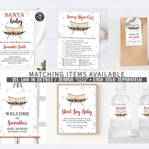Santa Baby Winter Baby Shower Games Bundle Christmas Baby - Etsy