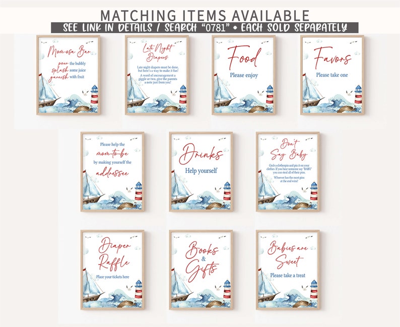 Editable Nautical Baby Shower Favor Tag, Ahoy It's A Boy Baby Shower ...