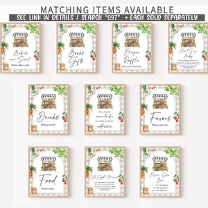 Editable Farmers Market Baby Shower Favor Tag, Locally Grown Baby ...