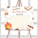 Editable Smore Baby Shower Due Date Calendar, Bonfire Camping Baby ...