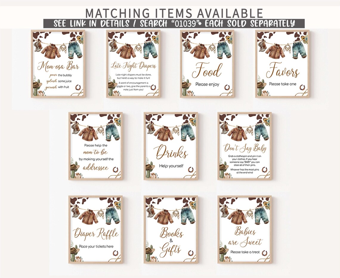Editable A Little Cowboy Baby Shower Due Date Calendar, Wild West ...