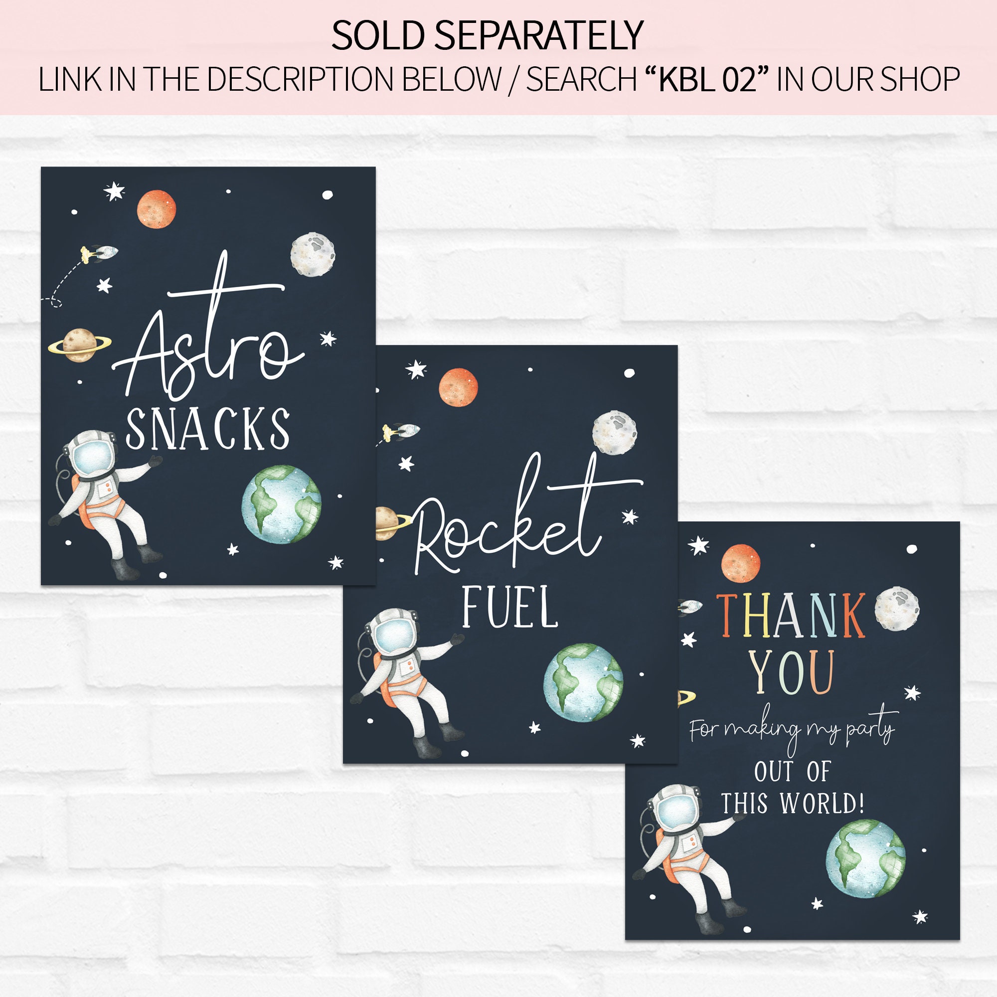 Editable Outer Space Favor Tags Outer Space Birthday Thank you | Etsy