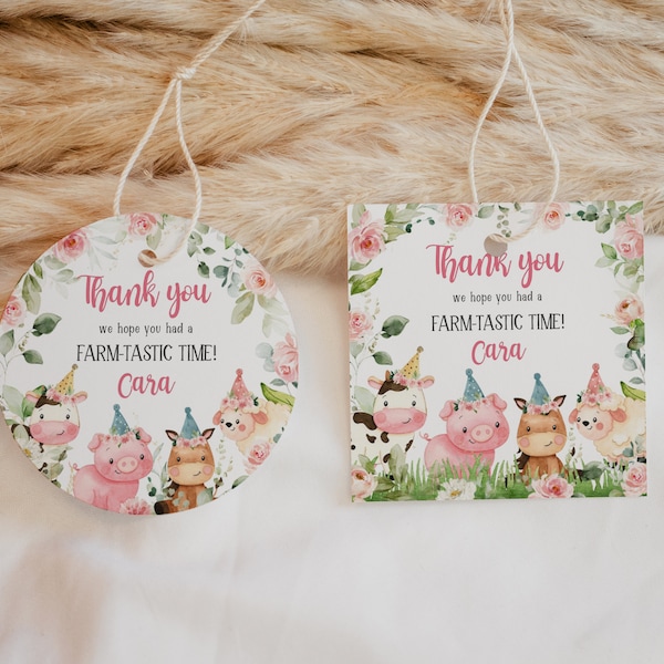 Farm Favor Tags - Etsy