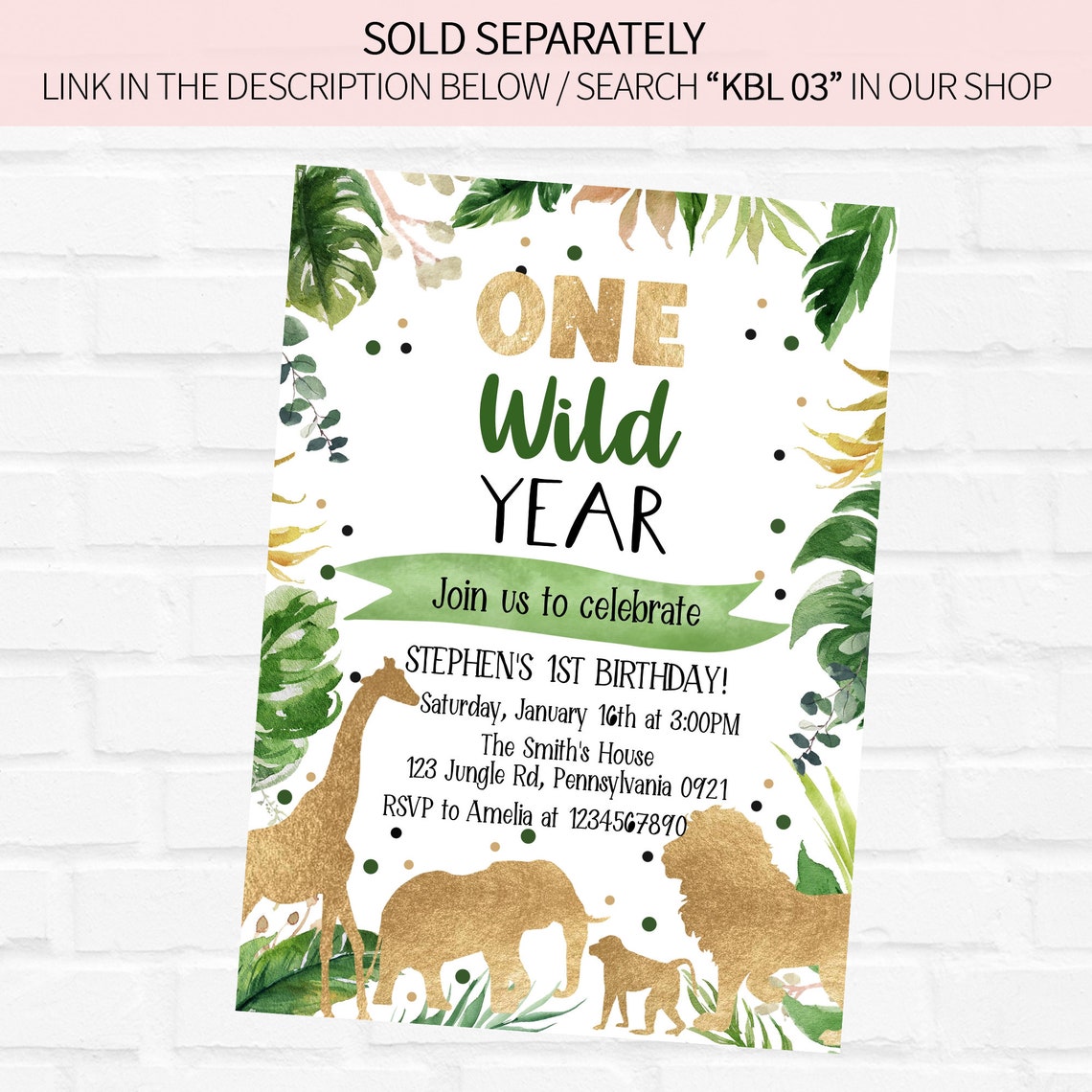 Editable Safari Birthday Favor Tags Jungle Birthday Thank You | Etsy