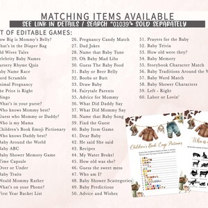 Editable A Little Cowboy Baby Shower Due Date Calendar, Wild West ...