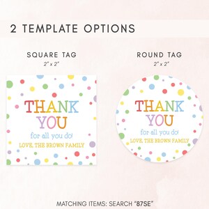 Editable Teacher Appreciation Tags, Printable Teacher Gift Tag, End of ...