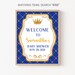 Prince Welcome Sign Baby Shower Prince Baby Shower Welcome - Etsy