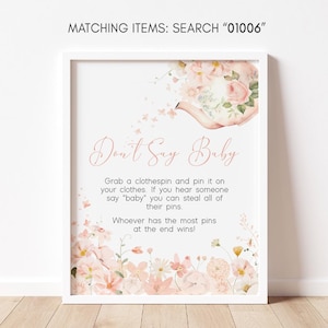 Editable Tea Party Baby Shower Table Sign, Tea for Two Baby Shower ...