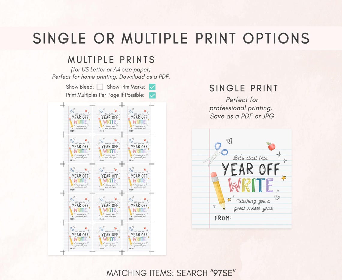 Editable Have A Great Year Printable Tag, Notepad Pencil Back to School ...