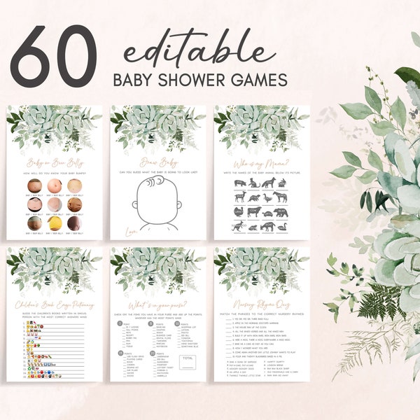 Succulent Themed Baby Shower - Etsy